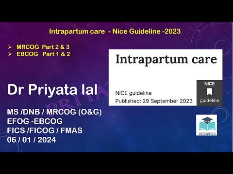 Intrapartum Care - Nice guideline 2023