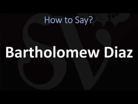 How to Pronounce Bartholomew Diaz? (CORRECTLY)