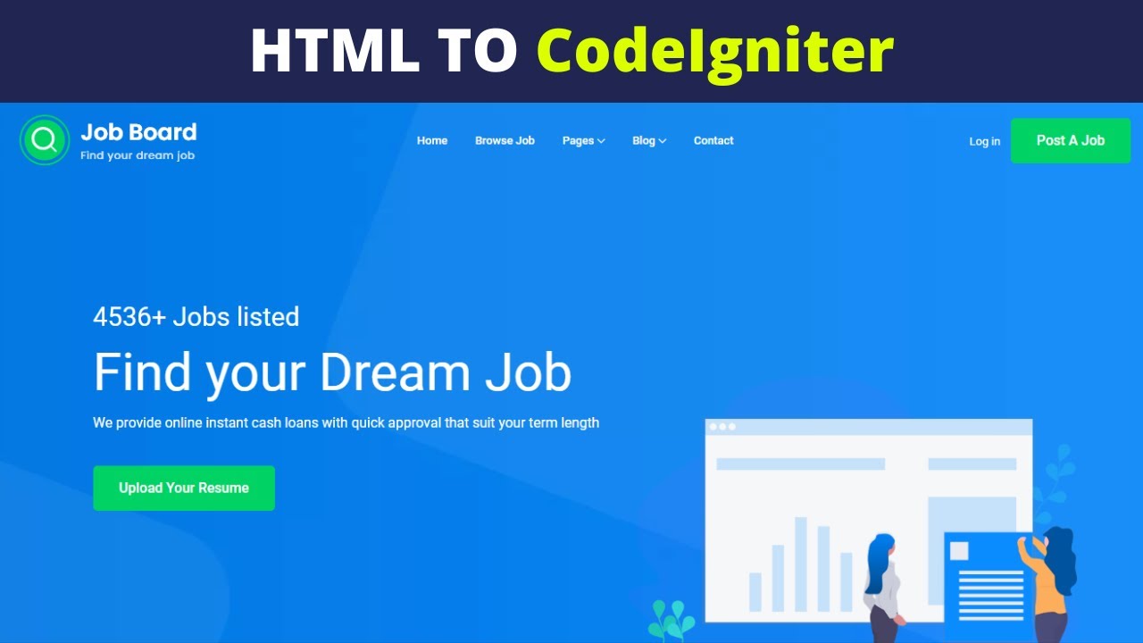 Convert a HTML Template into CodeIgniter Framework | HTML Template to CodeIgniter | CodeIgniter