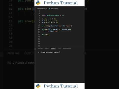 Change Marker Size On Matplotlib Graph | Python Tutorial
