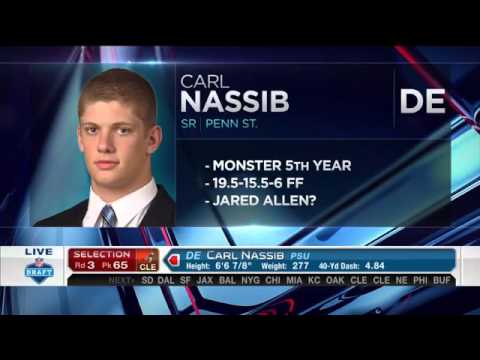 2016 NFL Draft Rd 3 Pk 65 | Cleveland Browns Select DE Carl Nassib