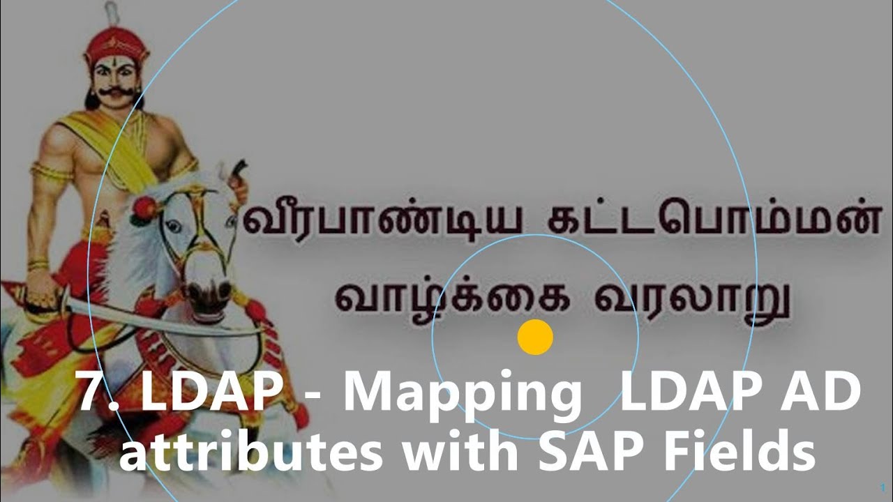 7. LDAP - Mapping  LDAP AD attributes with SAP Fields