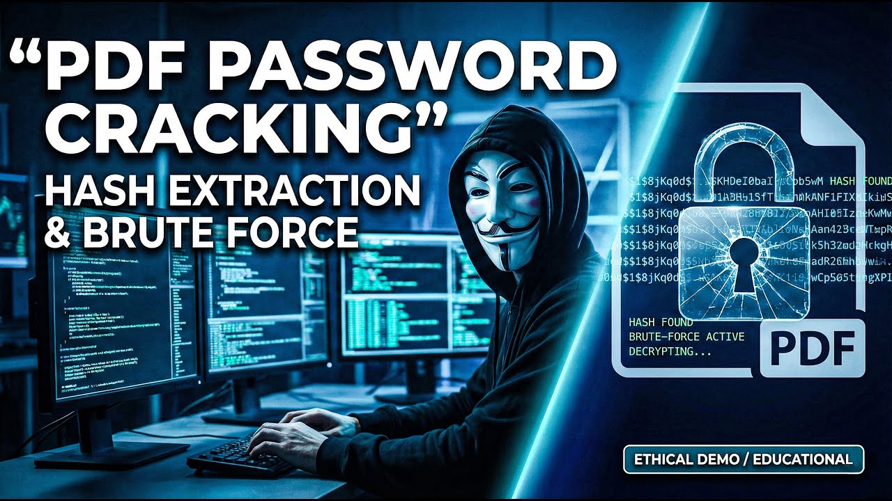 PDF Password Hacking Explained | Hash Extraction & Brute Force (Ethical Demo)