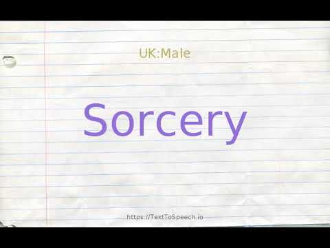 How to pronounce sorcery