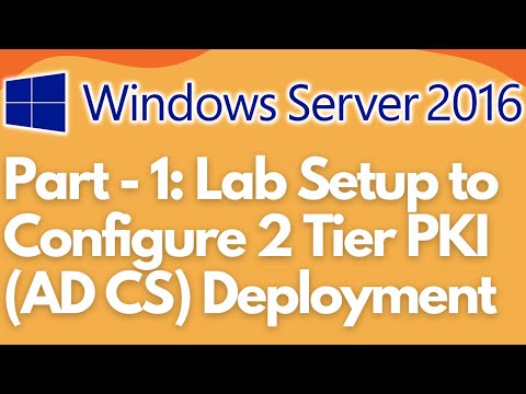 Part - 1: Lab Setup to Configure 2 Tier PKI (AD CS) Deployment