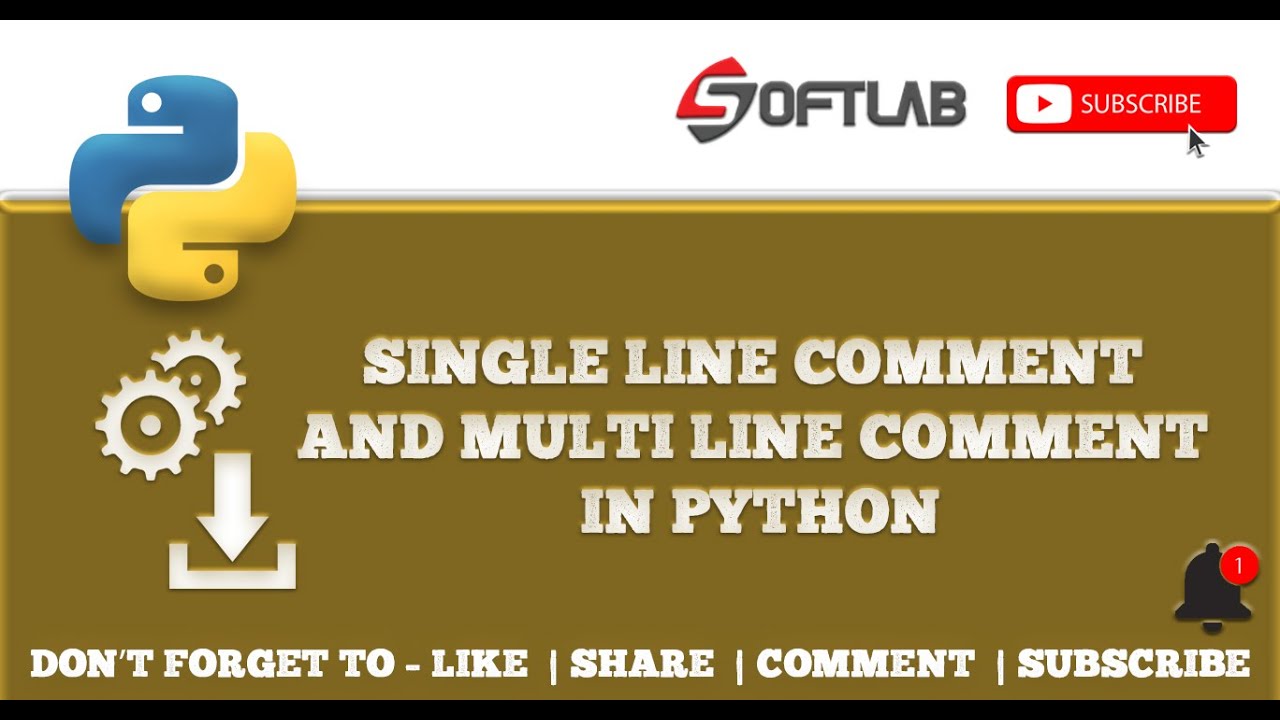 #4 How to Write Single line comment and multi line comment in python - Python Tutorial for Beginners