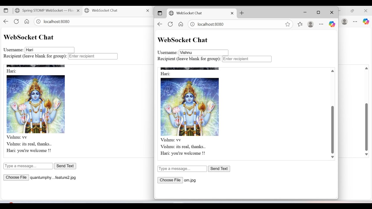 WebSocket - Chat Application Demo using STOMP [SockJS] & Java Spring Boot