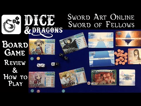 Dice and Dragons - Sword Art Online Board Game Sword of Fellows Review and How to Play