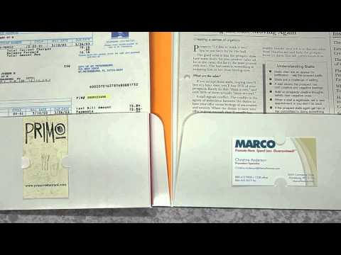 Solid Color Two Pocket Presentation Folder, FO-1203 - Marco Promos