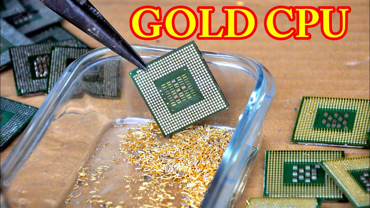 Computer CPU pins, is it gold Let's prove the answer