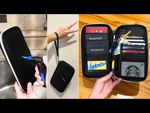 RFID Blocking Fireproof Water-Resistant Family Passport Holder