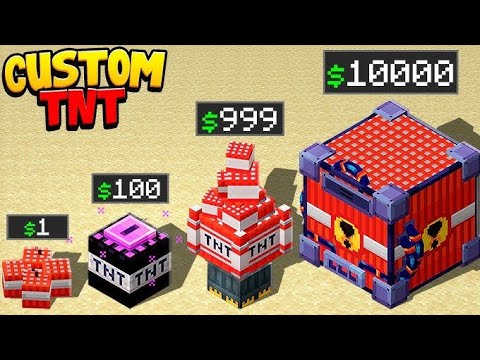 MINECRAFT BUT I CAN BUY CUSTOM TNT!!!