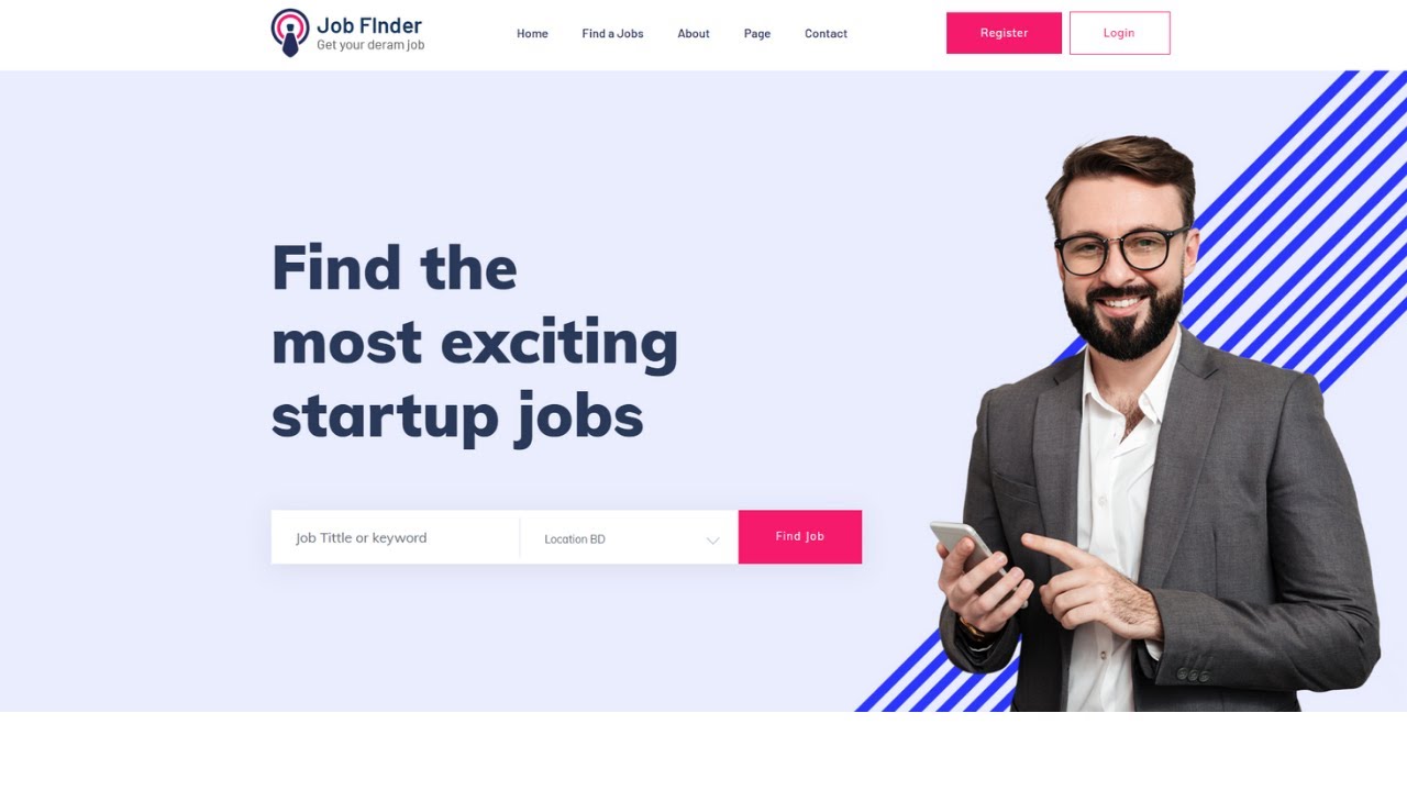How to make a Job Portal website in HTML CSS and javascript | Source code