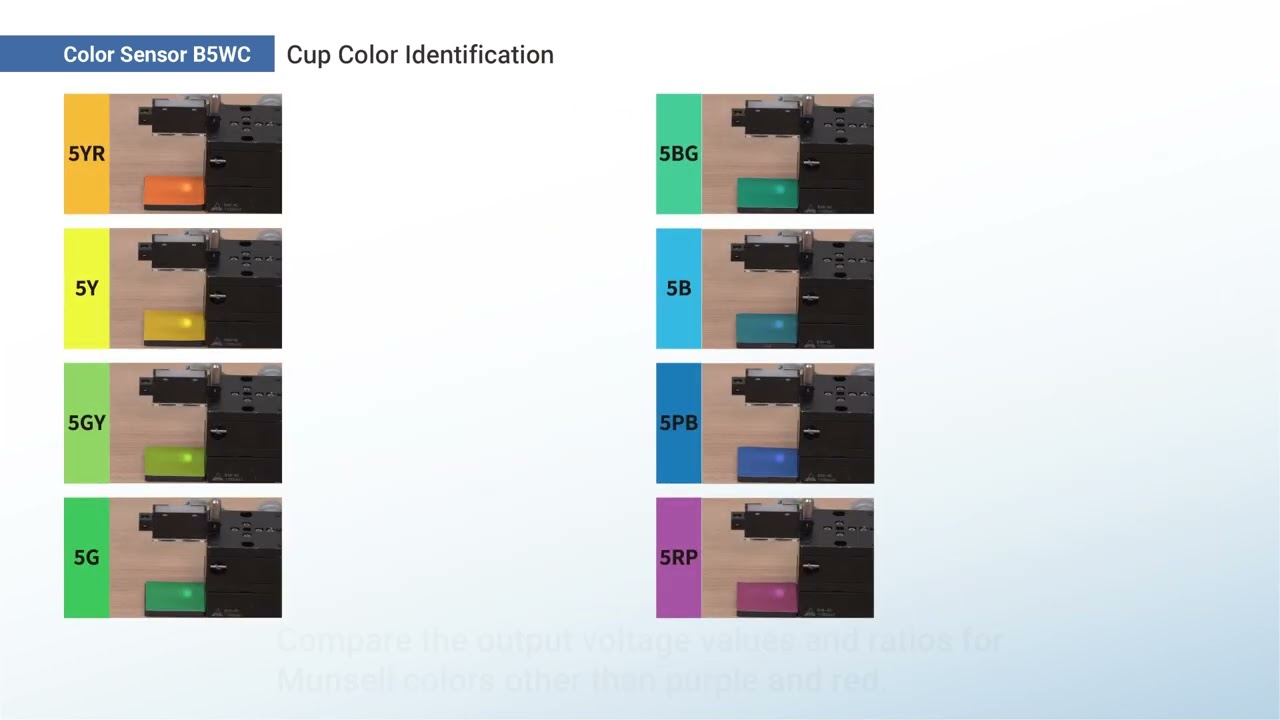 OMRON Built-In Color Sensor (2) [Device Multifunctionality]Cup Color Identification