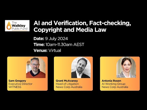 AI, Verification, FactChecking, Copyright and Media Law