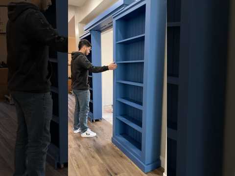 Sliding bookcase door
