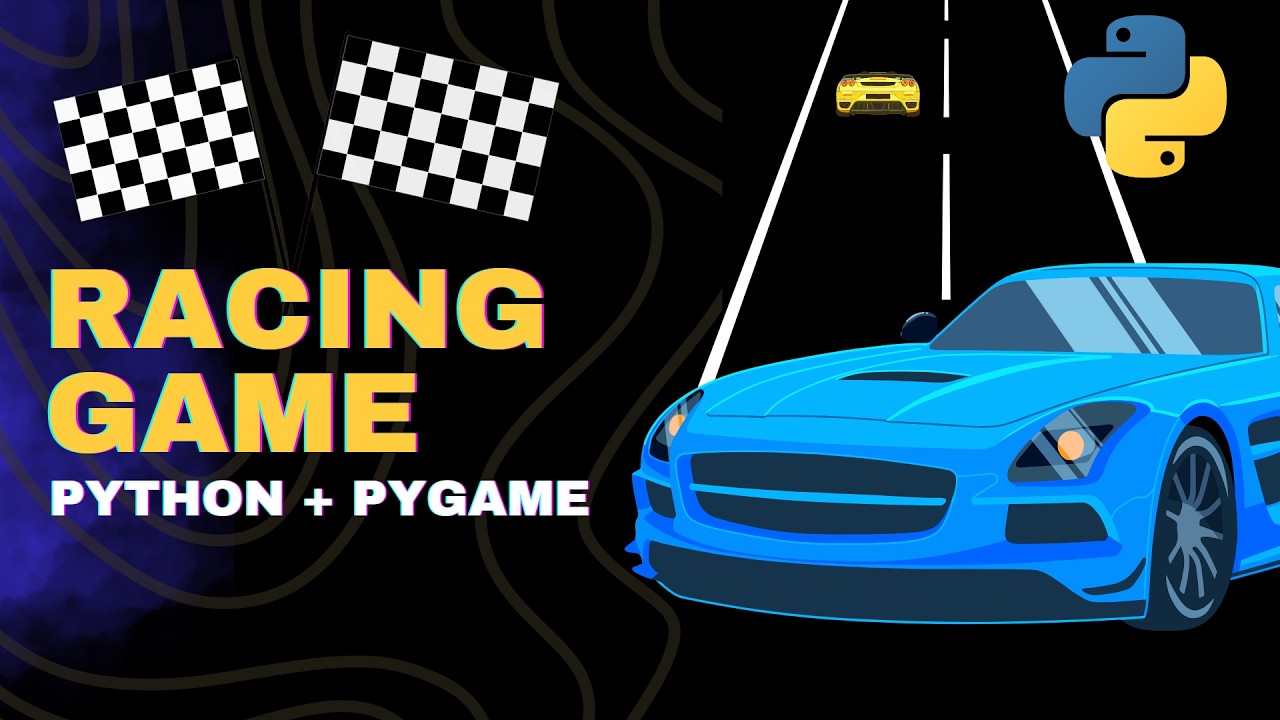 Create a Racing Game with Python and Pygame in 25 Minutes! 👾 🎮Tutorial for Beginners!