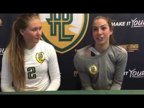 Keturakis and Fresques on @PLNU_Volleyball five-set win over Azusa Pacific