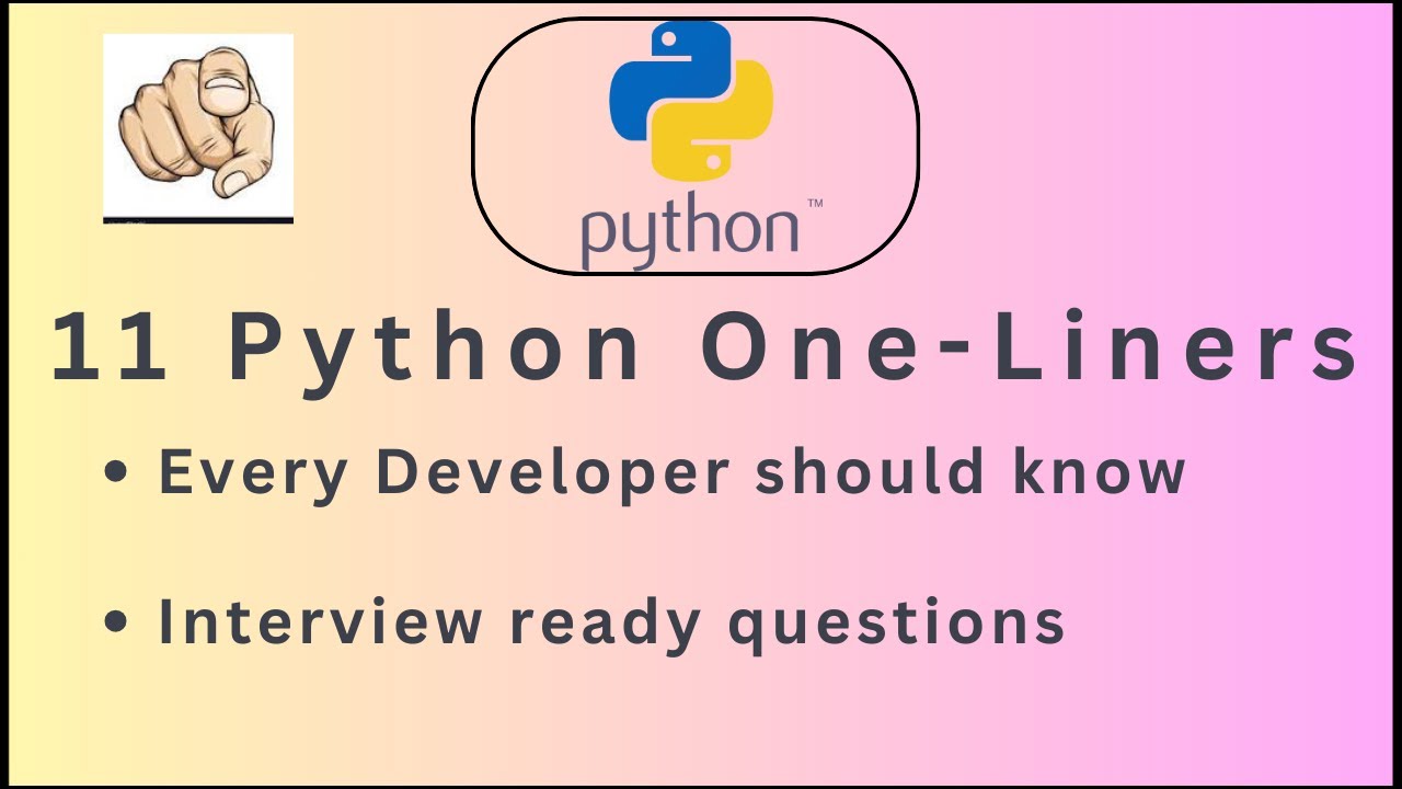 11 Python One-Liners Every Developer Must Know | Interview Tricks and Questions