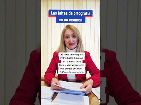Las FALTAS de ortografía RESTAN. #ortografía #EBAU #selectividad #spanishteacher