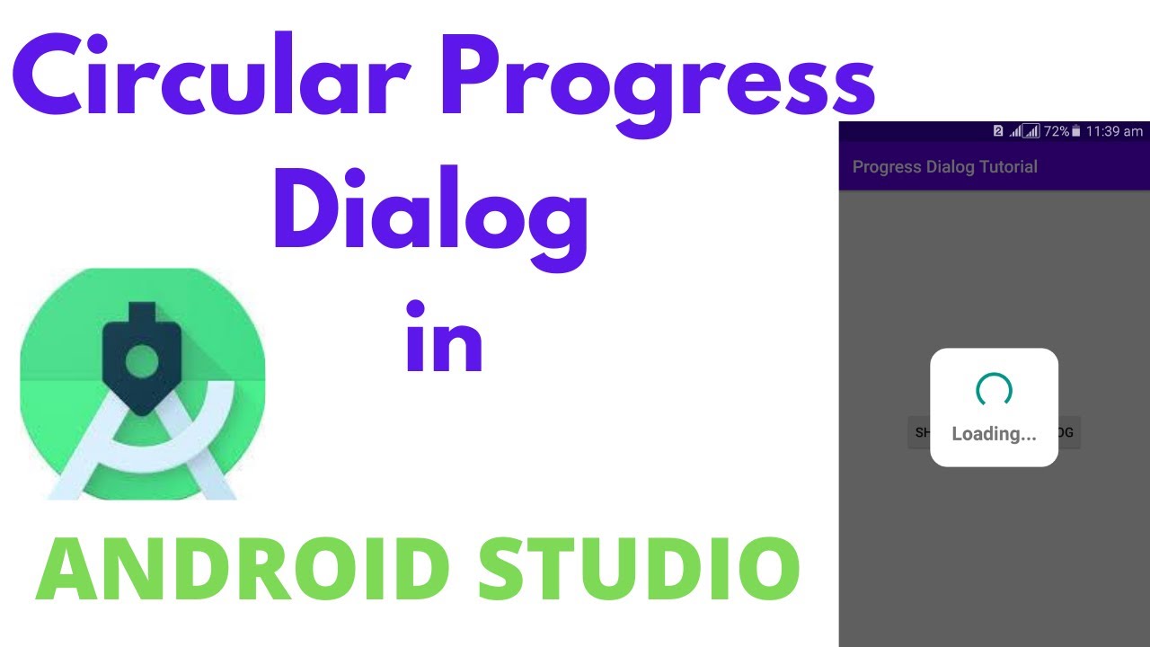 How to create Circular Progress Dialog in Android Studio | Loading Alert Dialog in Android Studio