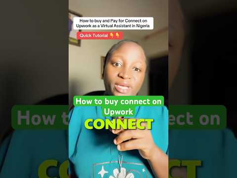 How to buy connect on upwork ( Easy Tutorial) #virtualassistant #upwork #upworktutorial