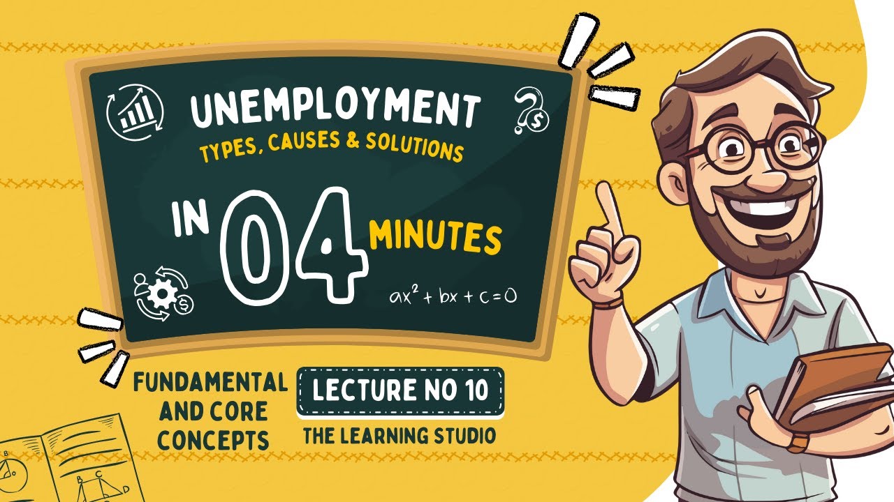 Unemployment Explained | Types, Causes & Solutions in Economics | Finance Series | Lecture No 10