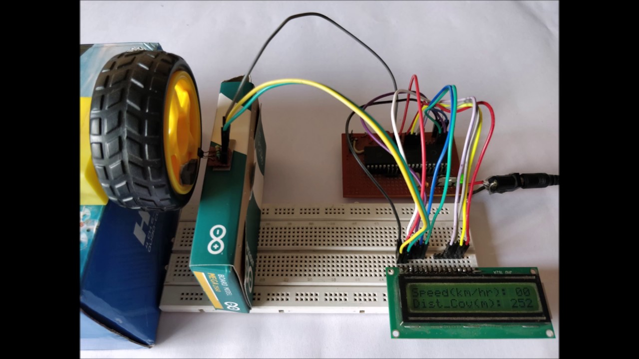 Digital Speedometer and Odometer Circuit using PIC Microcontroller