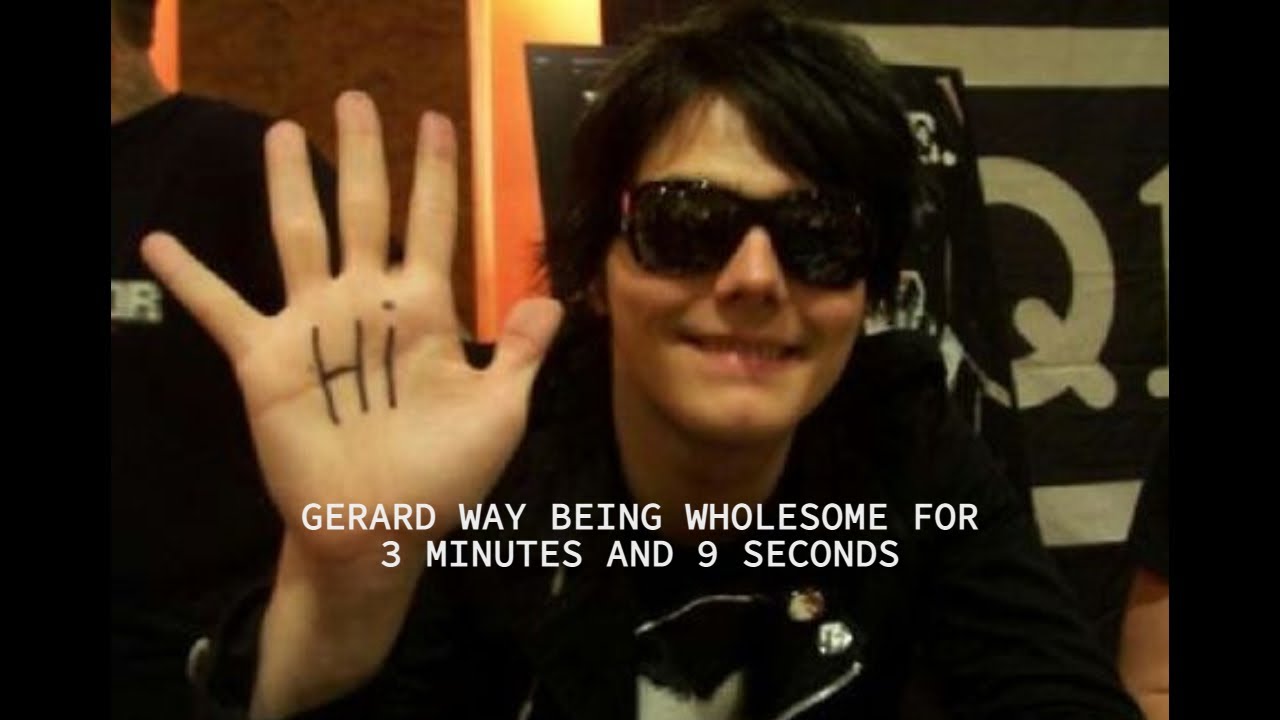 gerard way being wholesome for 3 minutes and 9 seconds 💕
