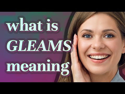 Gleams | meaning of Gleams