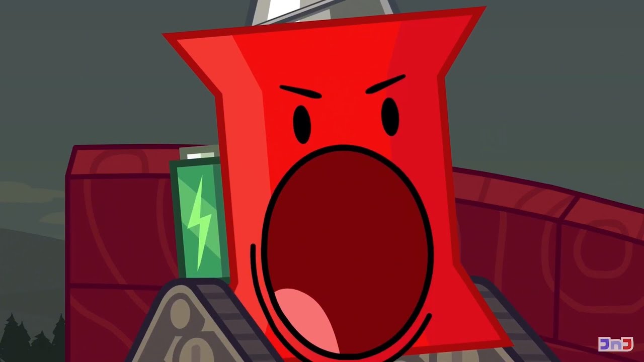 Pin getting bullied in BFDIA 19 for 1 minute and 8 seconds