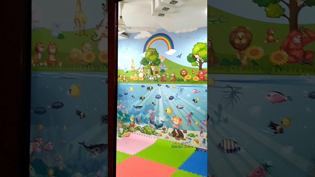nursery classroom children wallpaper