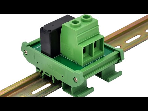 Passive 12V SPST 90Amp 277VAC/60VDC Latching Relay Module, DIN Rail Mount, OONO D-1526T