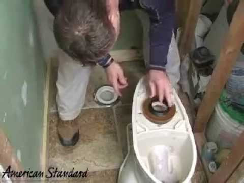 How to Install a Toilet by American Standard