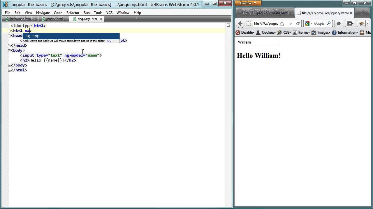 AngularJS - Hello World