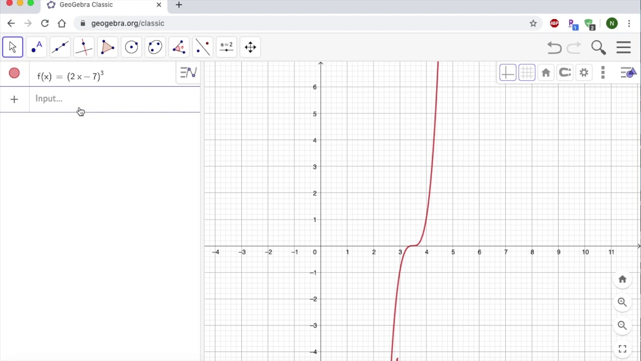 Finding the Derivative Using GeoGebra- MAT 155