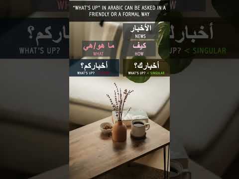 How to Ask "What's Up" in Arabic #short