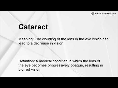 Cataract Meaning