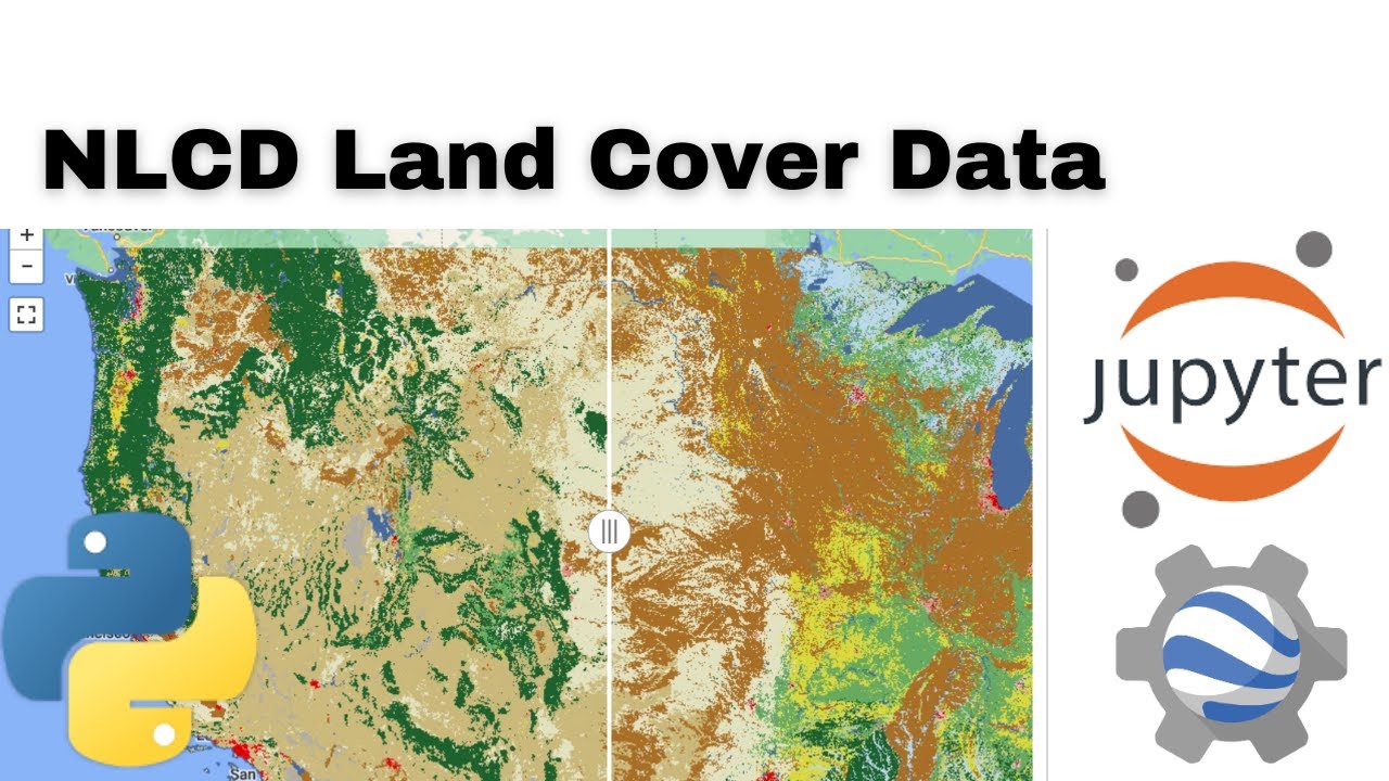 Google Earth Engine Tutorial | NLCD land cover with Earth Engine Python API | Jupyter Notebook