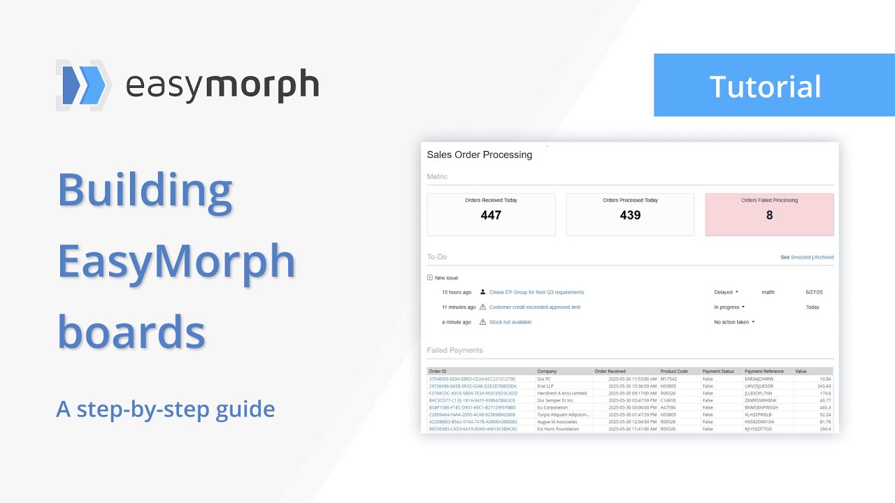 Building EasyMorph Boards: A step-by-step guide