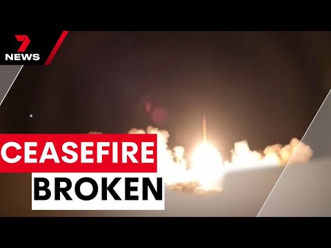 Trump brokered ceasefire broken by Iran, claims Israel | 7NEWS
