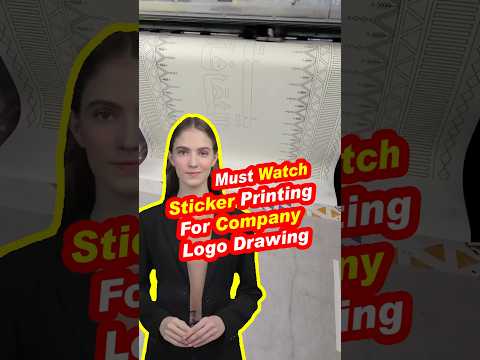 To proceed with sticker Printing for a company logo drawing 🔥#ytshorts #trending #viral #shorts