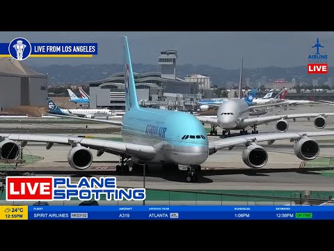 🔴LIVE LAX PLANE SPOTTING: Watch Arrivals and Departures LIVE!