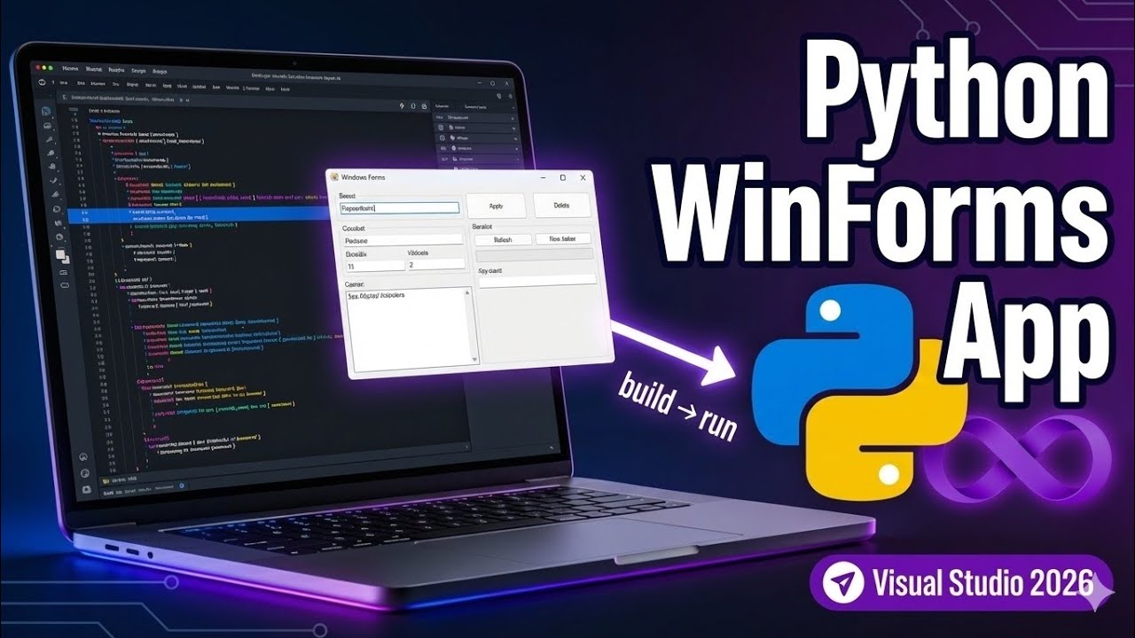 Python WinForms using Visual Studio  | Windows Forms Getting Started 