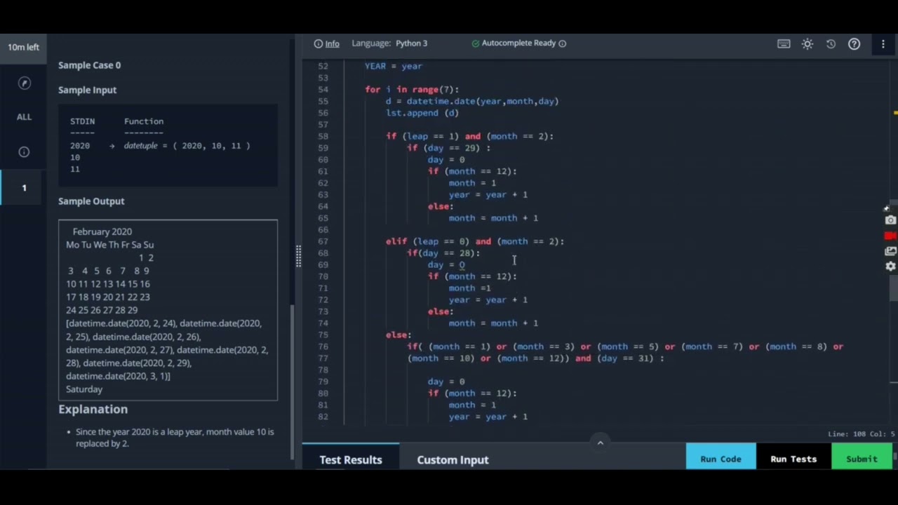 | Python- Function & Oops | Frescoplay | HandsOn | Module4- Calendar|