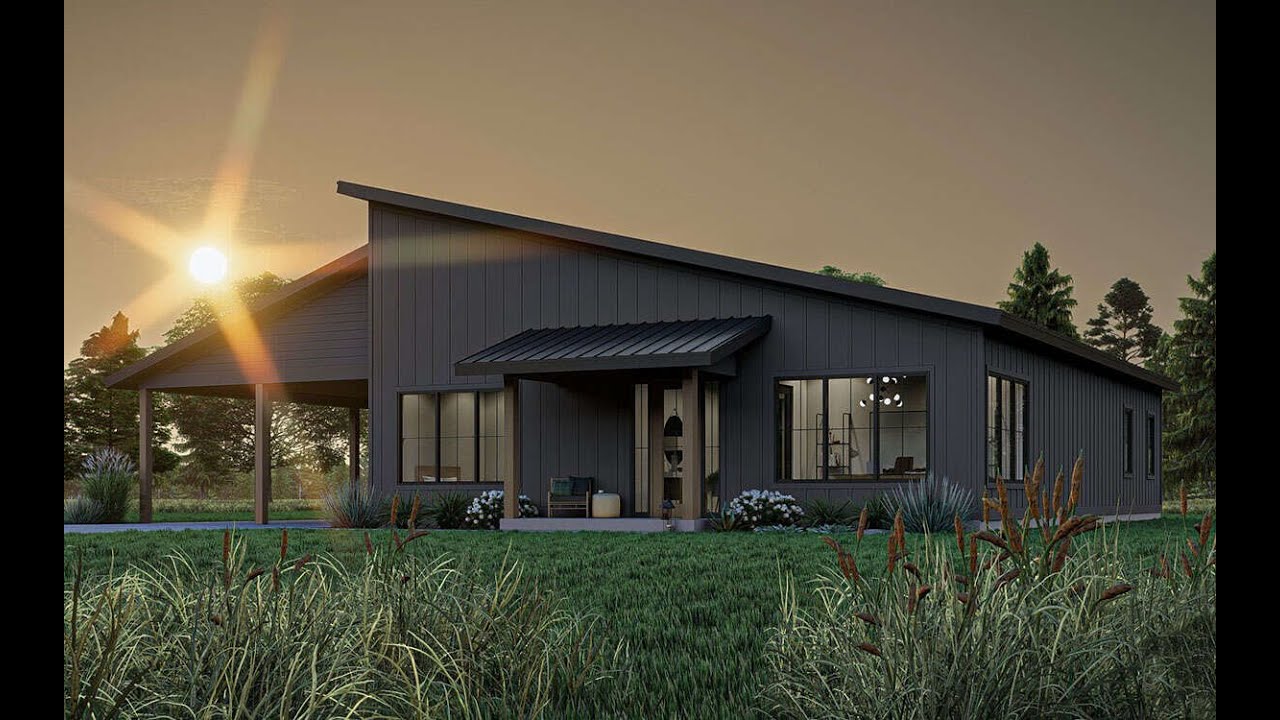 Modern Marvel: Contemporary 2-Bed House Plan Tour [Plan 963-00966]