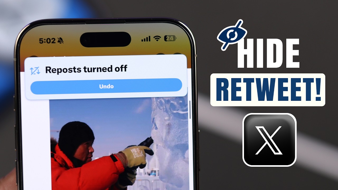 How to Hide Retweets on X/Twitter! [Repost]