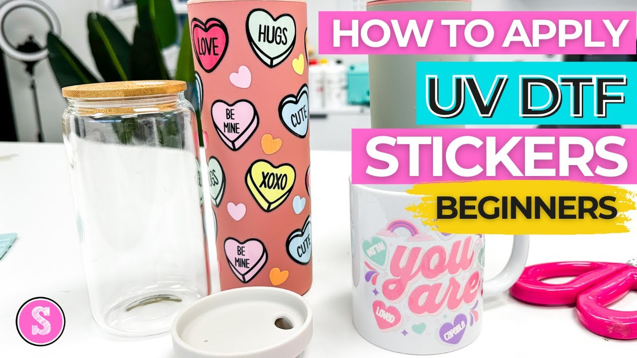 😍 How to Apply a UV DTF Sticker to Tumblers, Mugs, & Cups