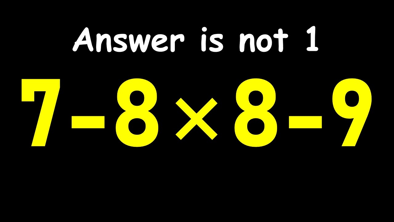 Can You Solve This Simple Math Problem?