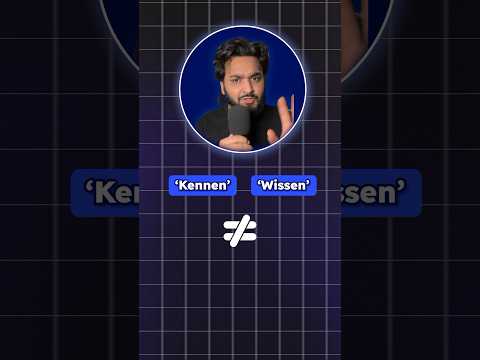 Should you use “Kennen” or “wissen”? 🤔Let’s find out! #german #germanforbeginners #deutschlernen